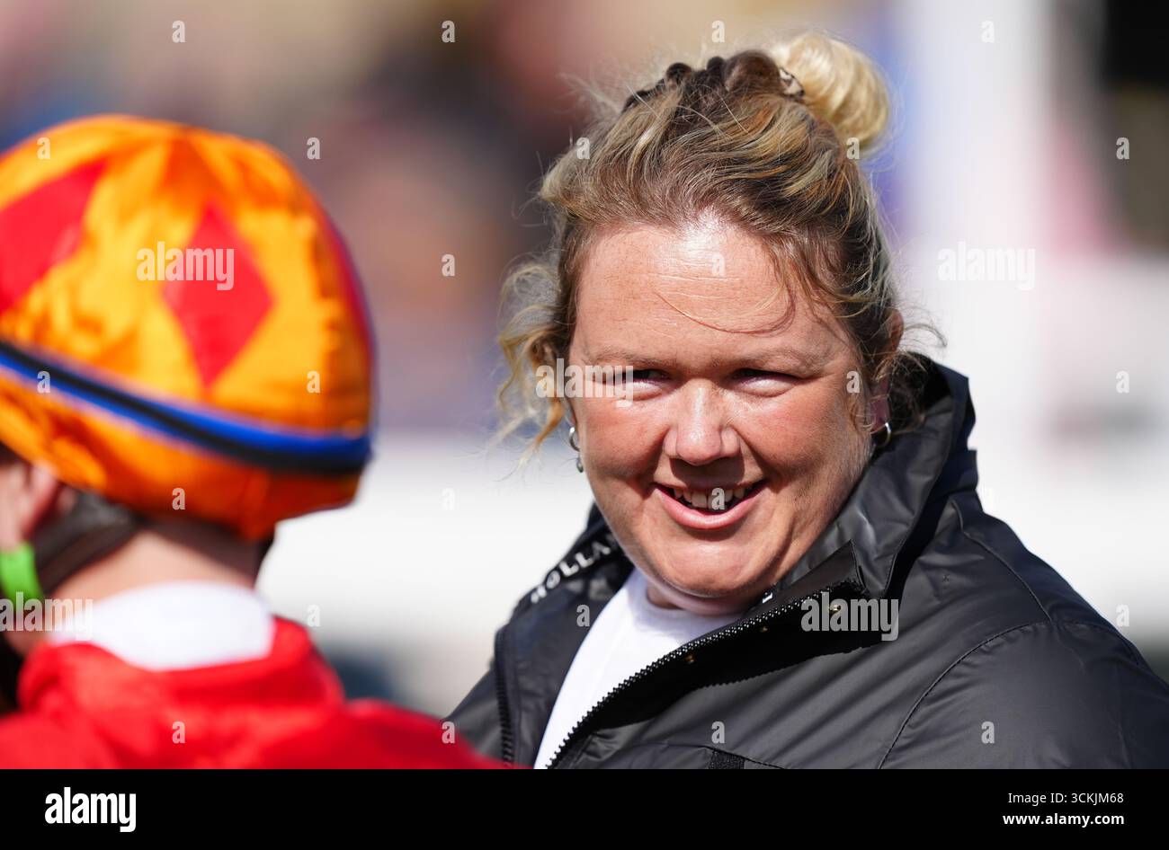 Trainer Grace Harris during Doncaster Cup Day of the Betfred St Leger ...