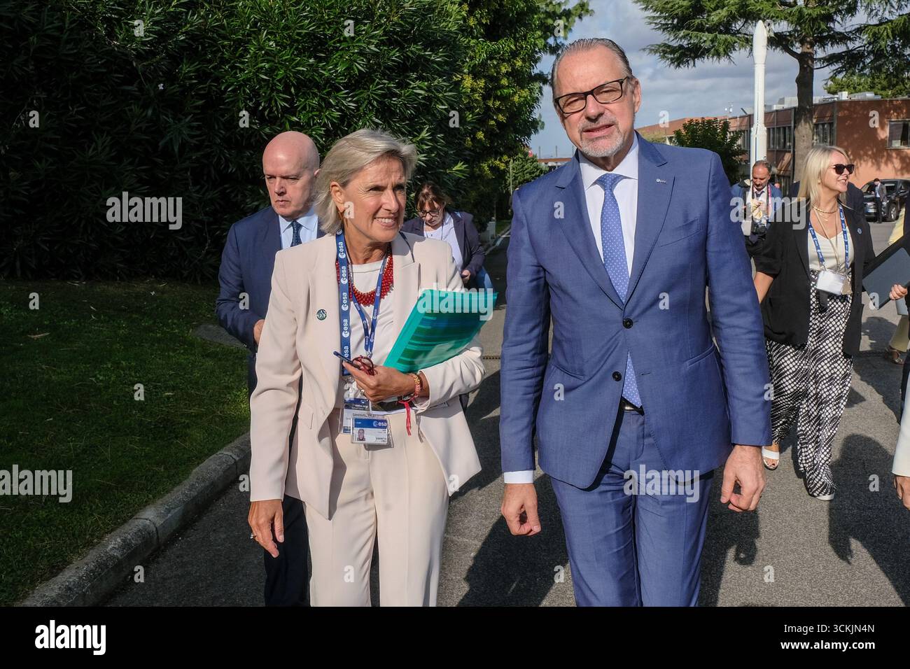 Simonetta Cheli, ESRIN ESA, Josef Aschbacher, EU Space Agency, in ...