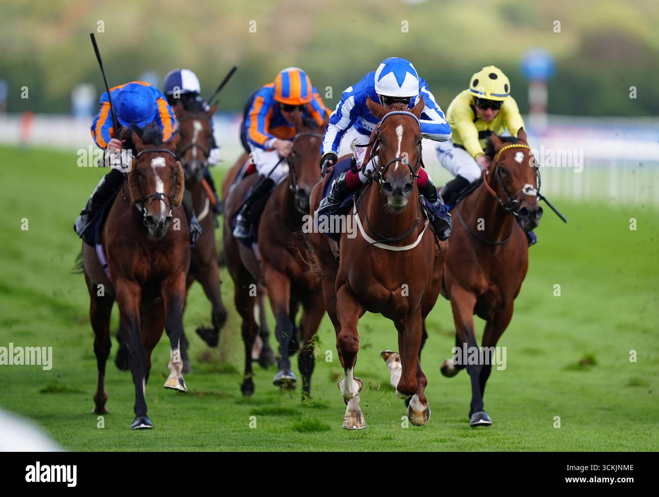 Revival Power ridden by Oisin Murphy (second right) coming home to win ...