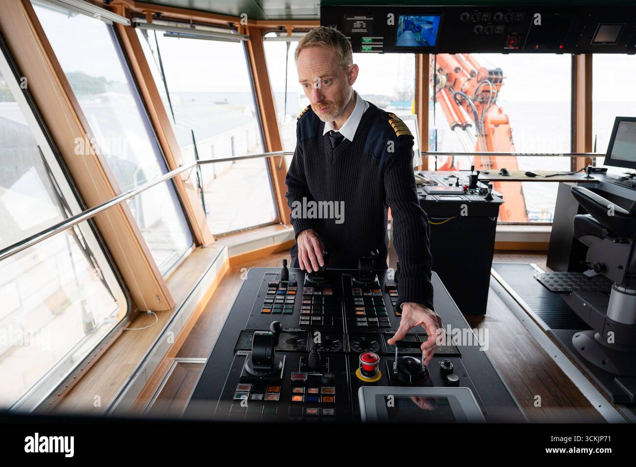 EDITORIAL USE ONLY Captain of the RSS Discovery Stewart Mackay at the ...