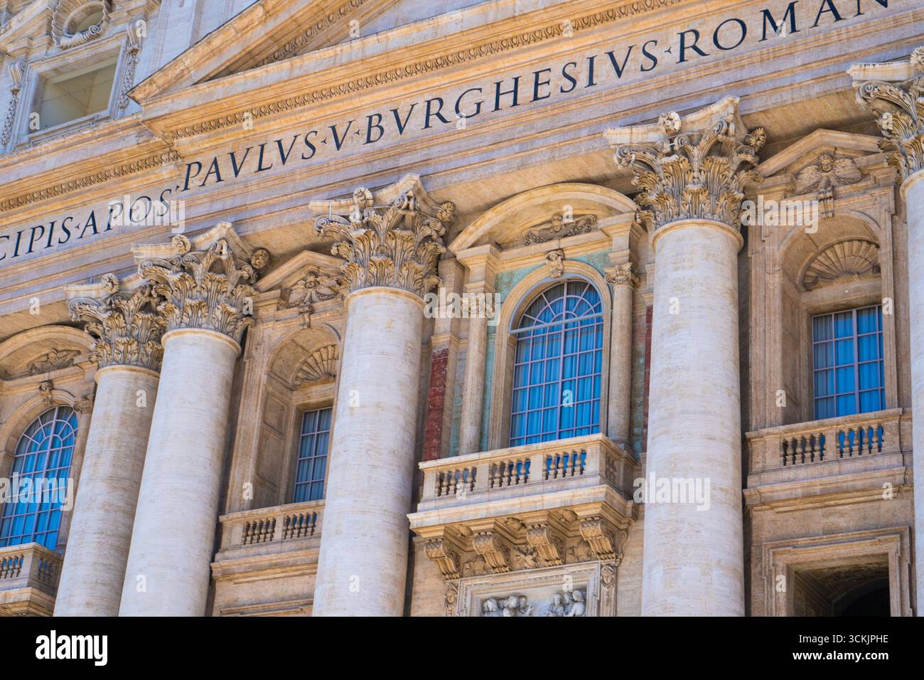 Balcony window St. Peter's Basilica Vatican architecture building ...