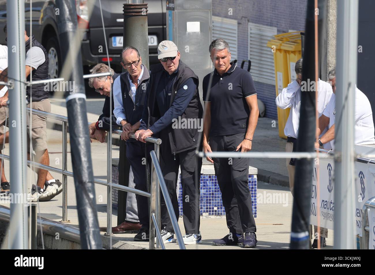 King Juan Carlos on his arrival at the marina, September 12, 2025, in ...