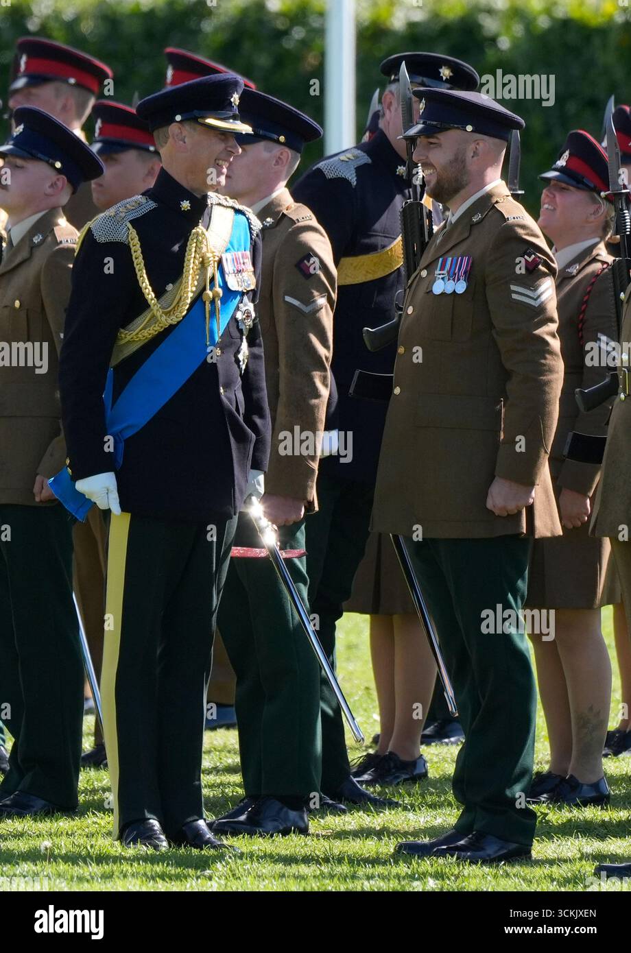 The Duke of Edinburgh inspects members of the Royal Dragoon Guards ...