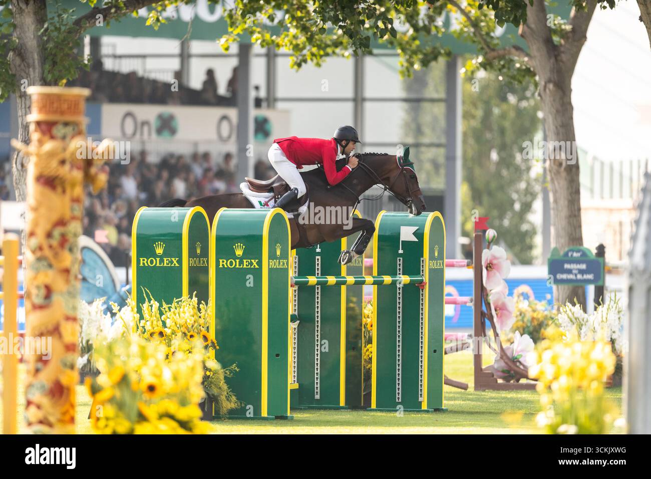 Eugenio Garza Perez of Mexico, riding Victer Finn Dh Z, competes in the ...