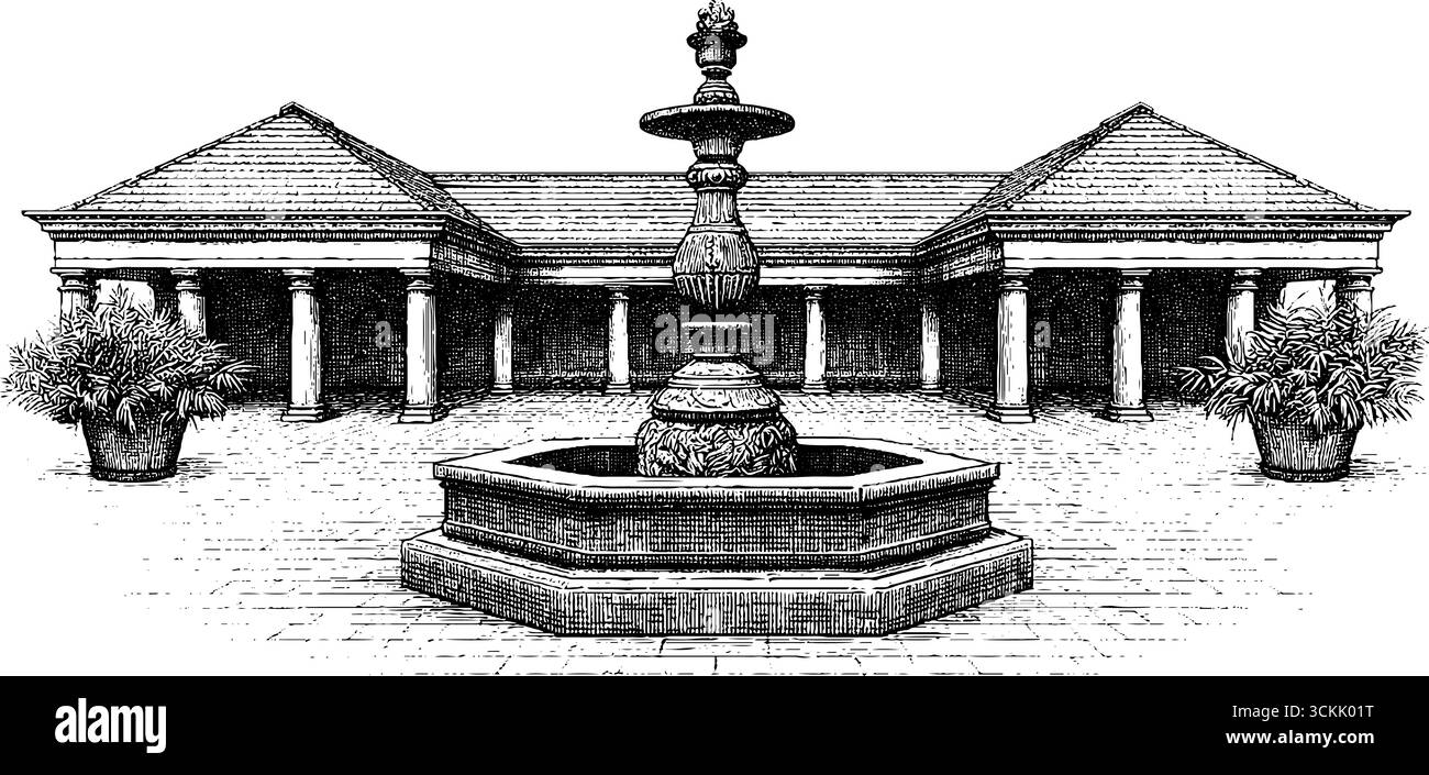 Atrium roof Stock Vector Images - Alamy