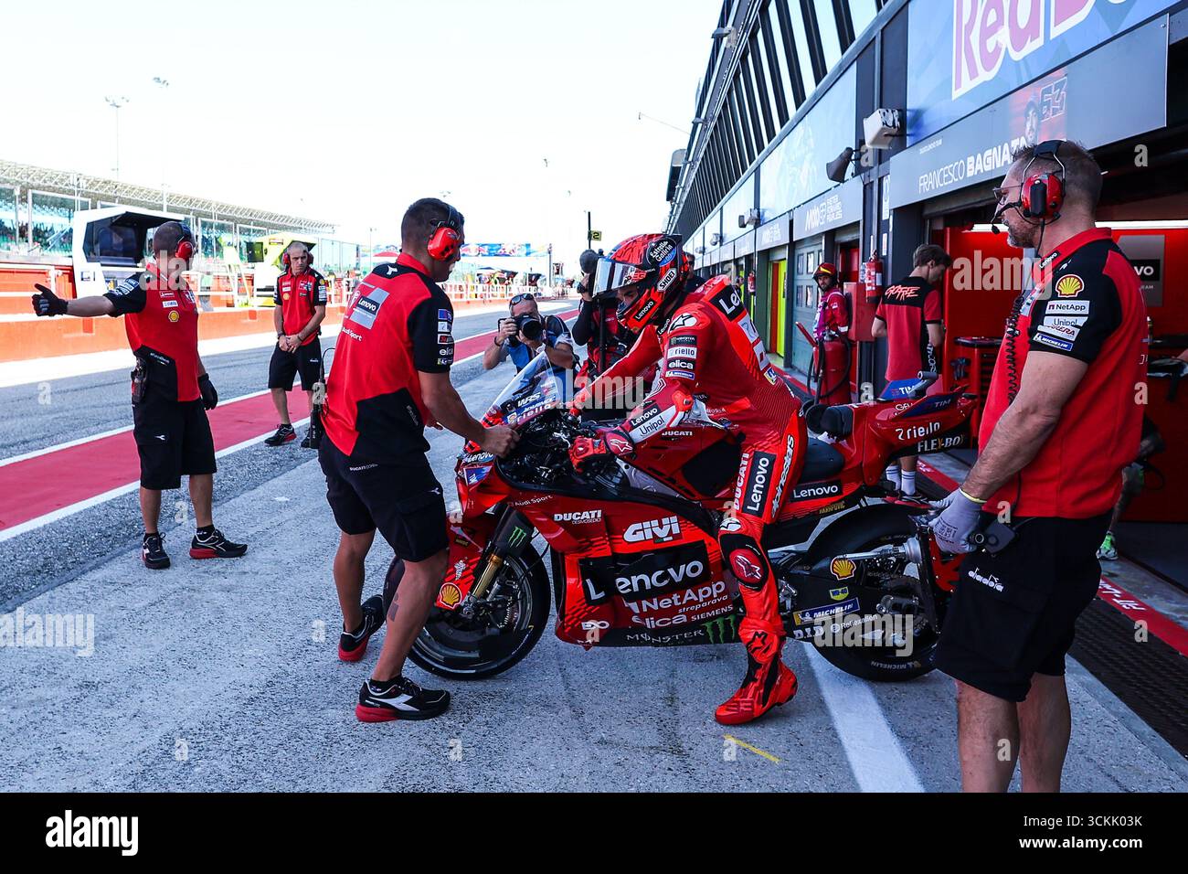 Marc Marquez of Spain and Ducati Lenovo Team seen during MotoGP GP16 ...