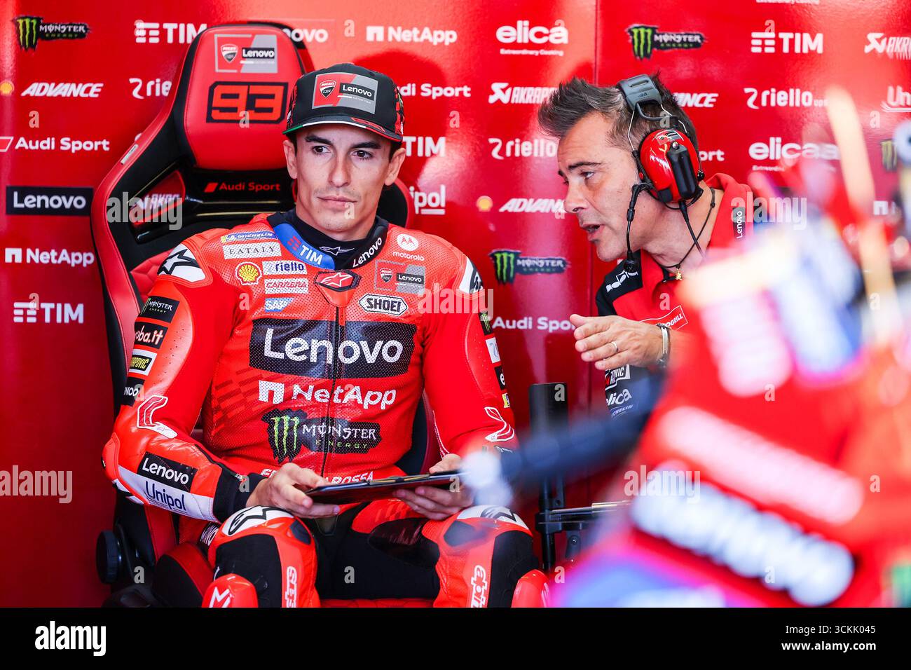 Marc Marquez of Spain and Ducati Lenovo Team seen during MotoGP GP16 ...