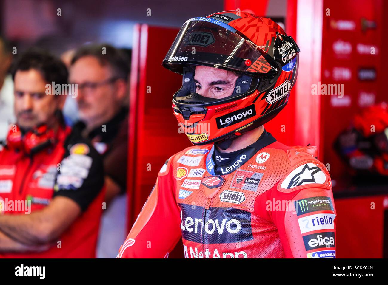 Marc Marquez of Spain and Ducati Lenovo Team seen during MotoGP GP16 ...