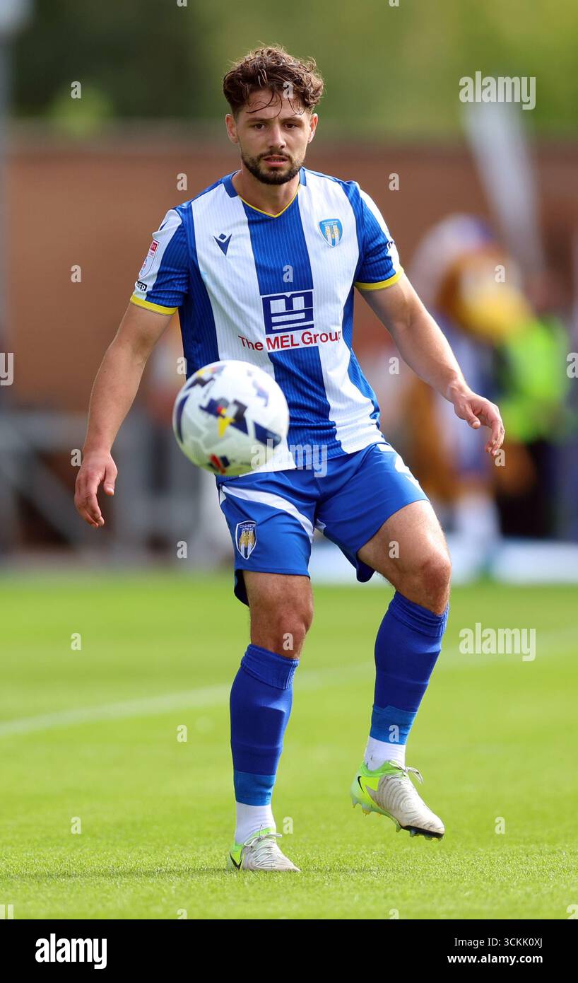 Colchester United Rob Hunt during the Sky Bet League Two match at ...