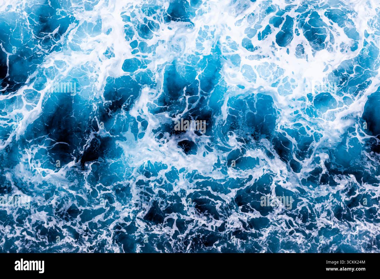 Water surface texture blue sea Stock Vector Images - Alamy