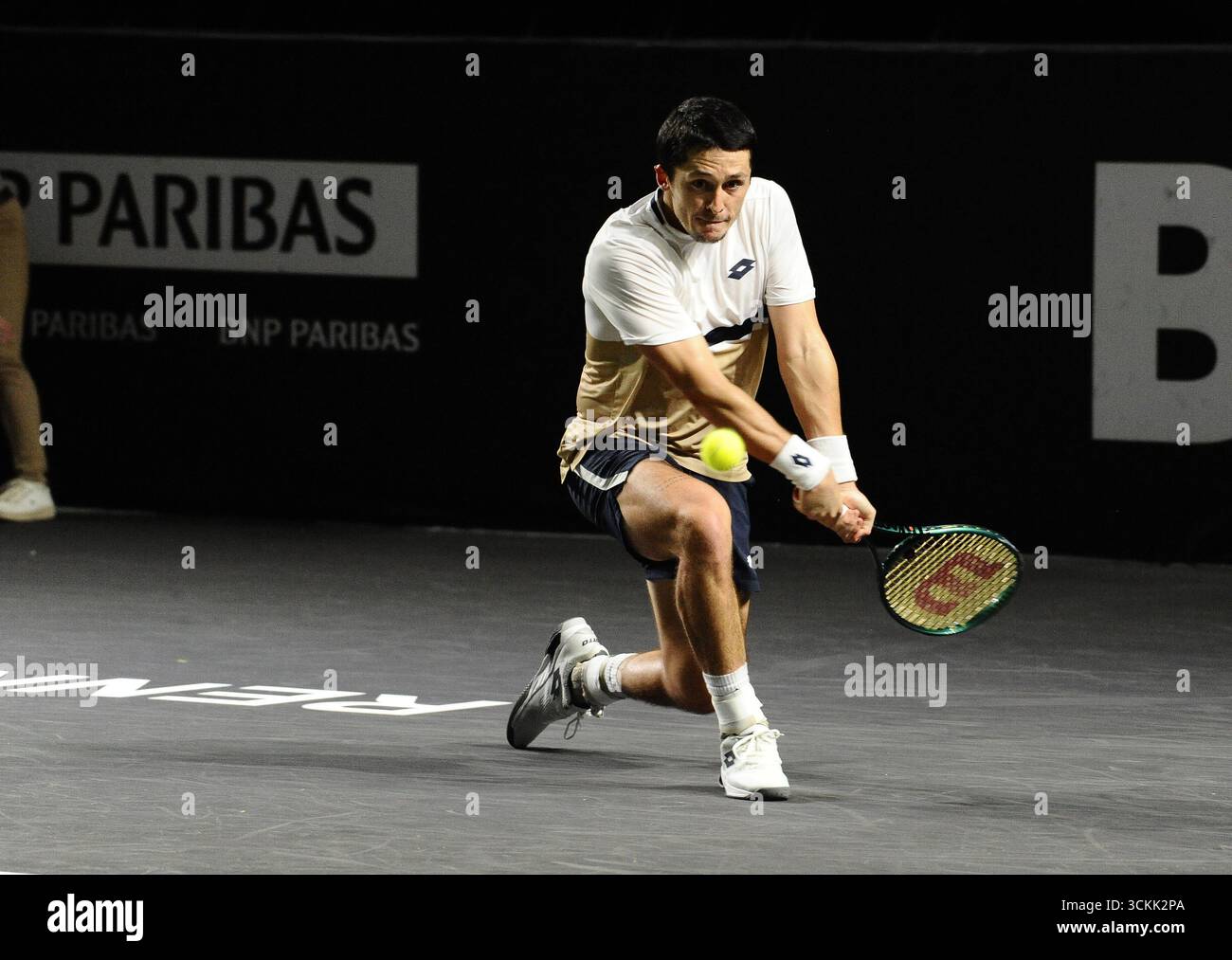 Harold MAYOT during the Open Blot Rennes 2025, ATP Challenger 100 ...