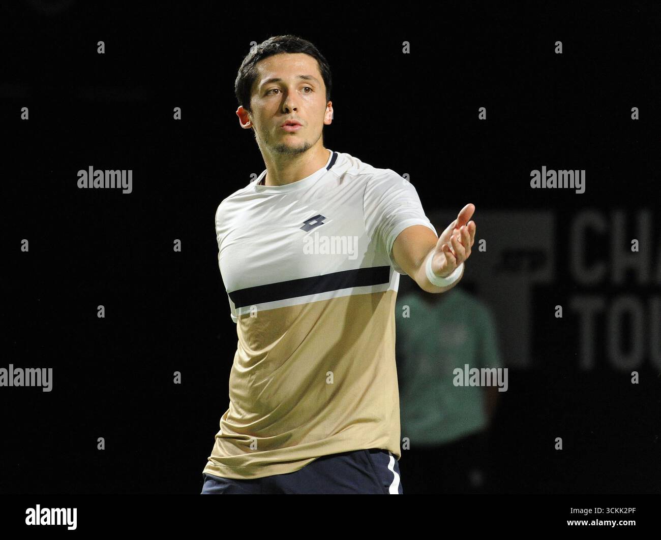 Harold MAYOT during the Open Blot Rennes 2025, ATP Challenger 100 ...