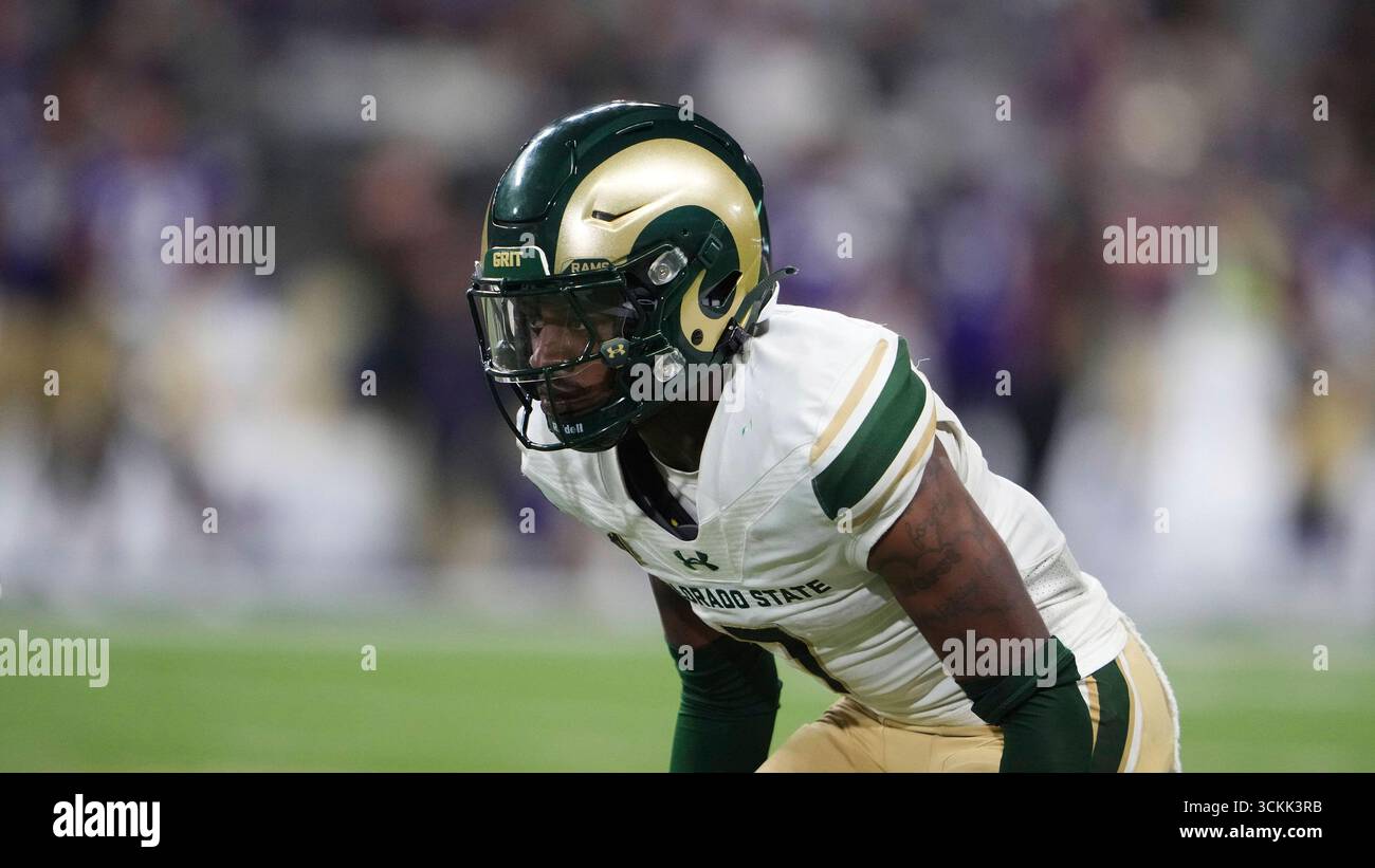 Colorado State defensive back Lemondre Joe in action against Washington ...