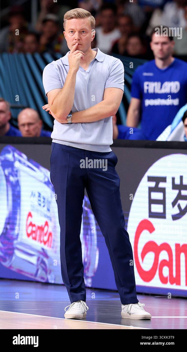 Germany's second coach Aleks Mumbru during FIBA Eurobasket 2025 semi ...