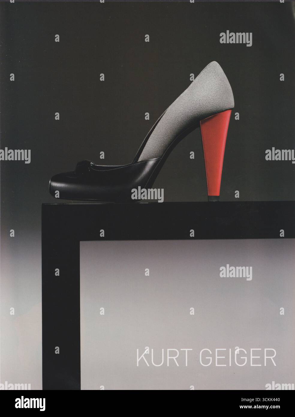 poster advertising Kurt Geiger fashion house in paper magazine from ...