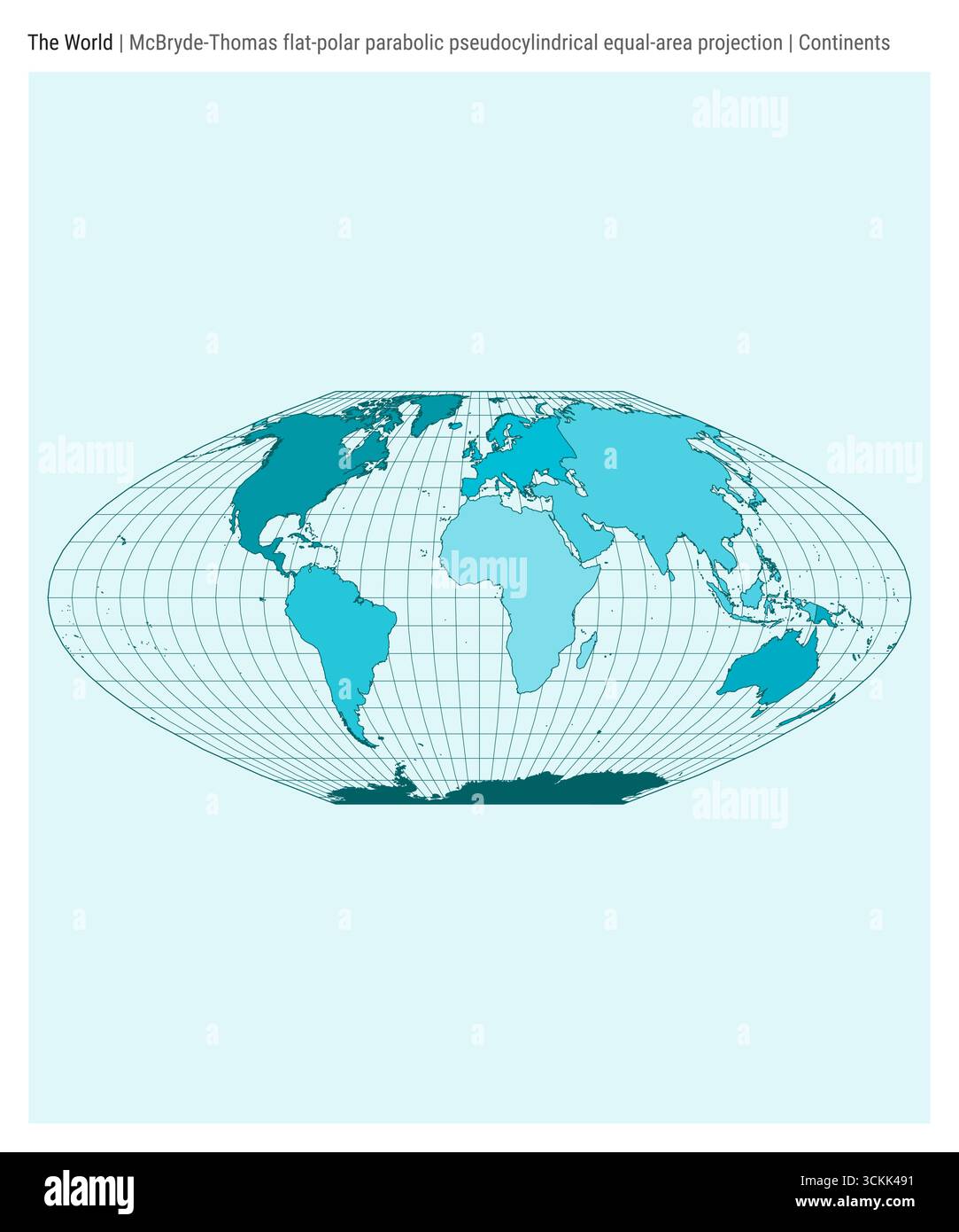 World Map. McBryde-Thomas flat-polar parabolic pseudocylindrical equal ...