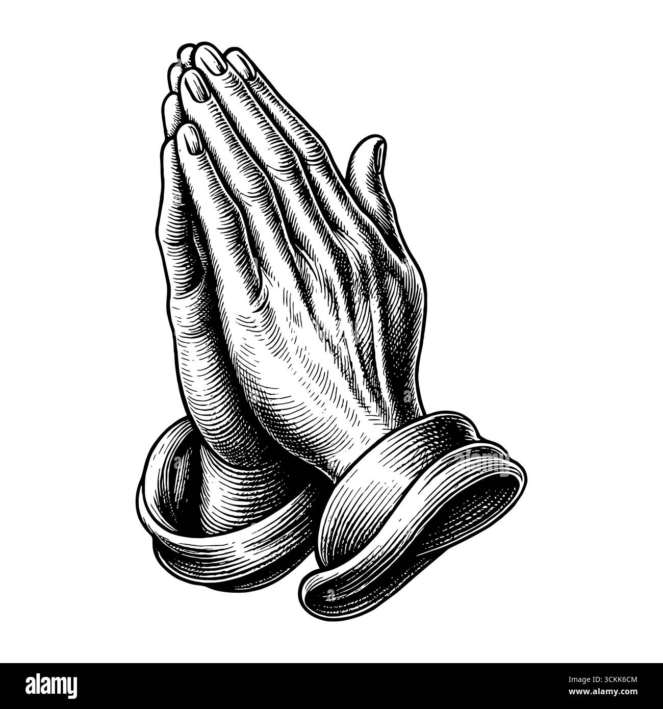 Evening prayer Stock Vector Images - Alamy