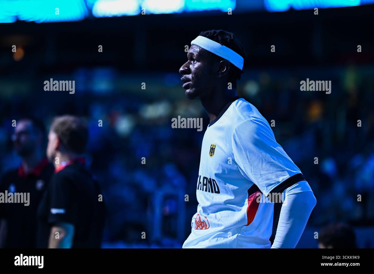 September 12, 2025, Riga, Riga, Latvia: 0 ISAAC BONGA of Germany in ...