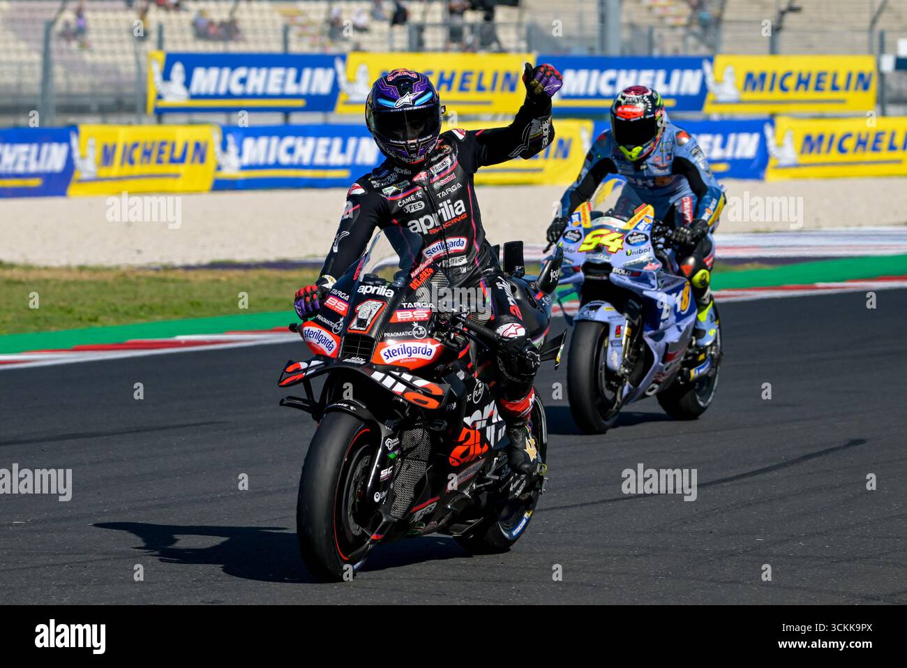 Jorge Martin Spa Aprilia Racing Aprilia greets the fans at the end of ...