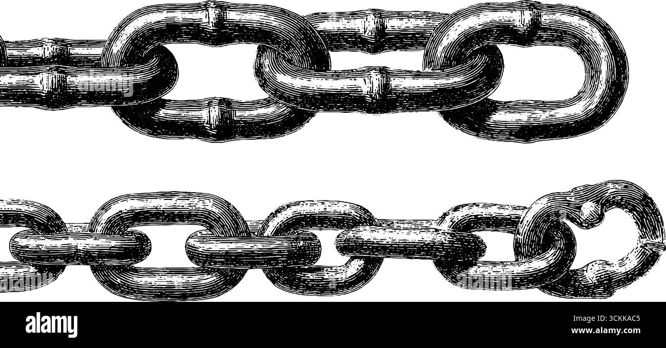 Vintage spectre and chains design for historical themed projects Stock ...