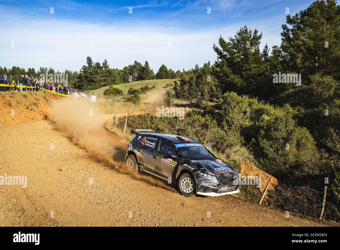 22 Gus GREENSMITH, Jonas ANDERSSON, Skoda Fabia RS Rally2, action ...