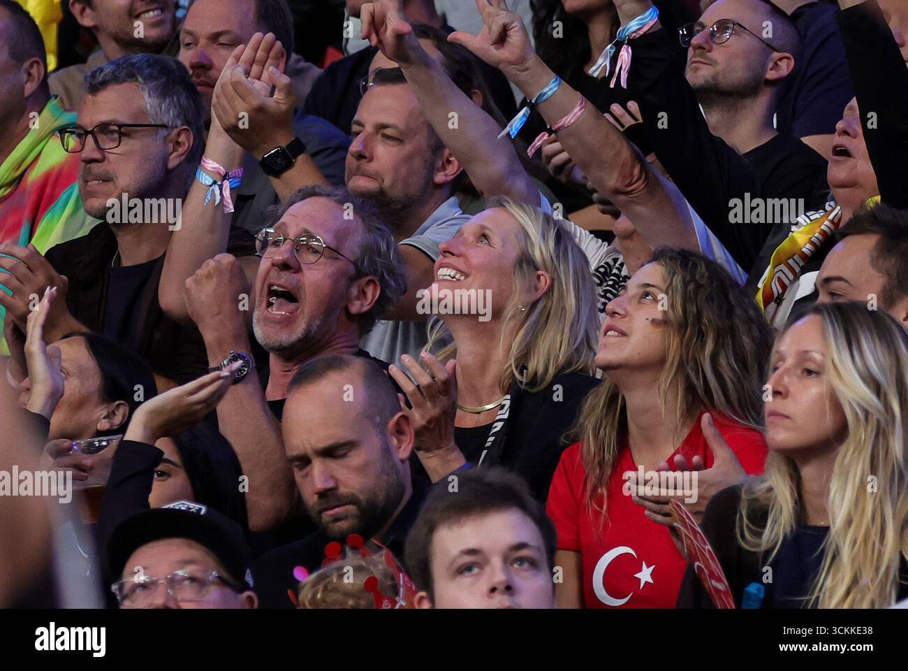 RIGA, LATVIA - SEPTEMBER 12: Beate Wagner and Axel Sulz, parents of ...