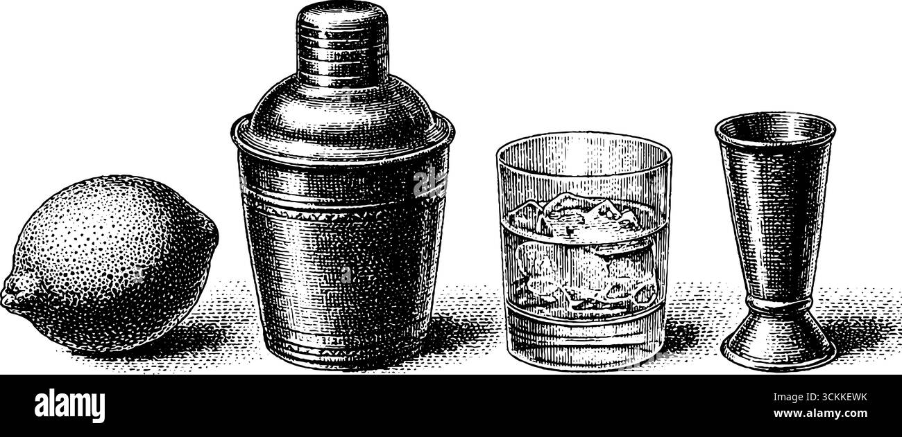 Historical ice bartender Stock Vector Images - Alamy