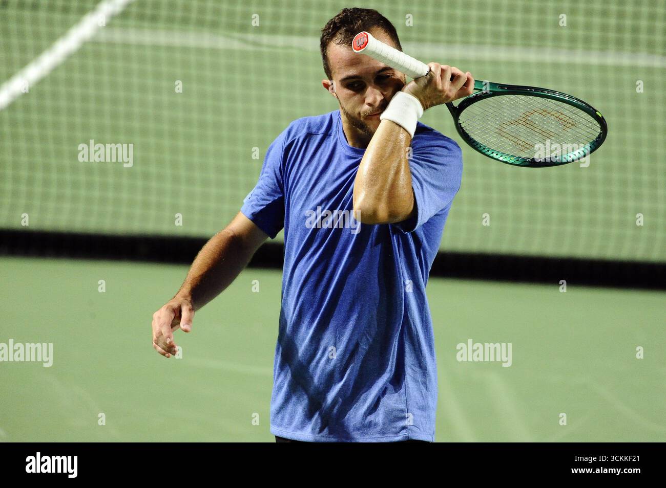 Hugo GASTON during the Open Blot Rennes 2025, ATP Challenger 100 tennis ...