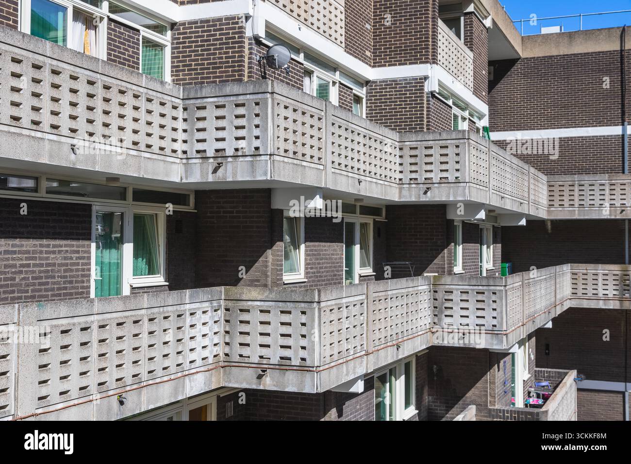 Exterior of Petticoat Square, part of the Middlesex Street housing ...