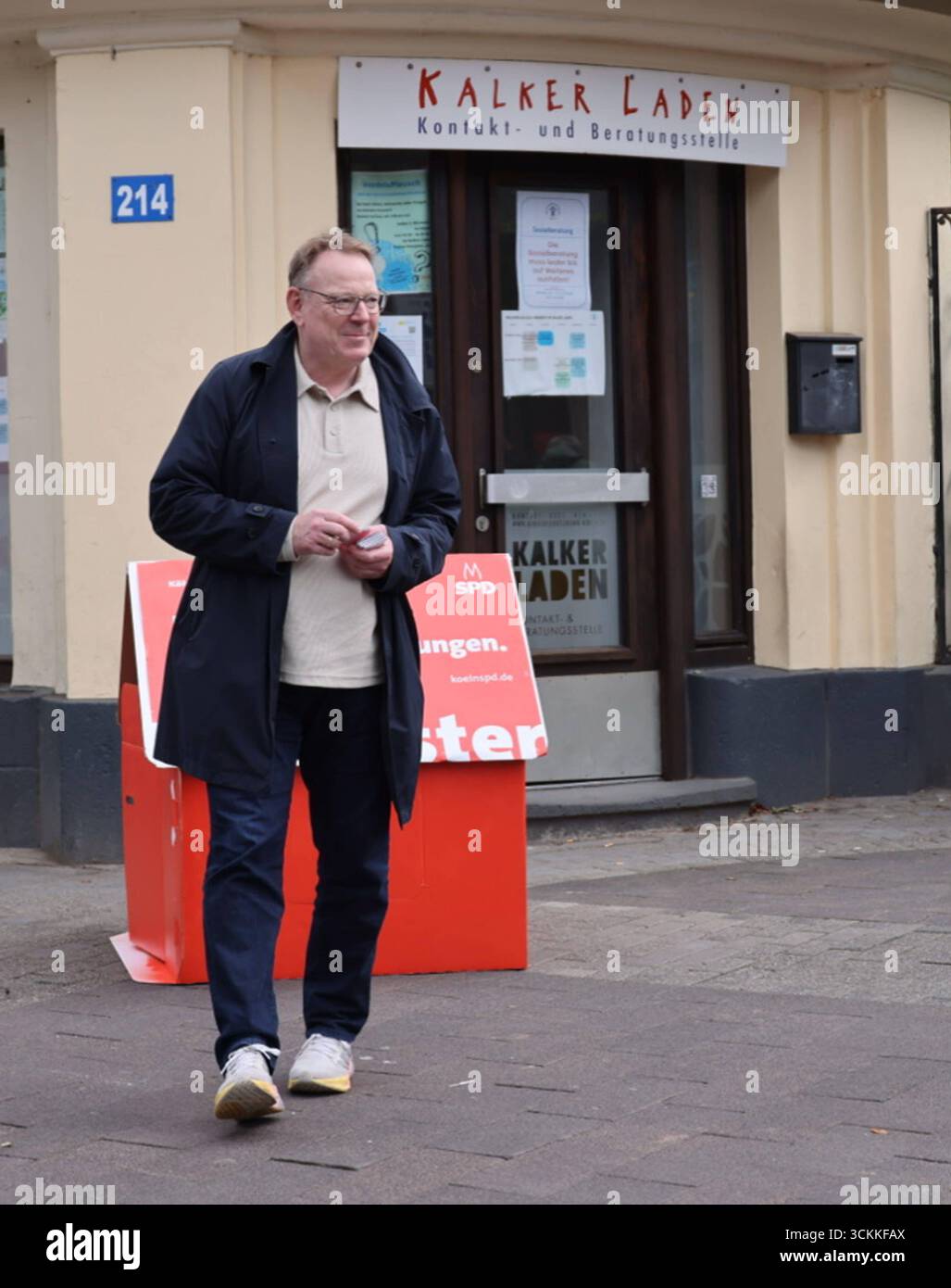 Torsten Burmester SPD 12.09.2025, Germany, NRW,Koeln, Kommunalwahlkampf ...