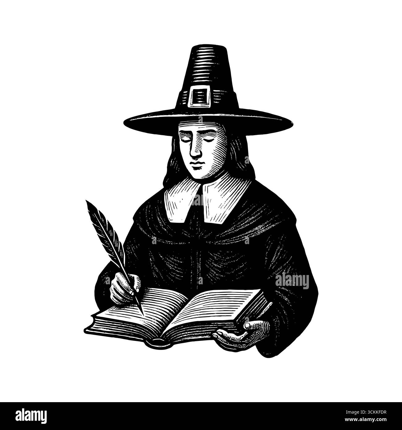 Reading studying holy bible Black and White Stock Photos & Images - Alamy