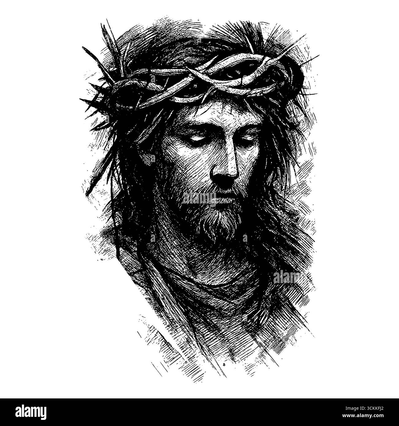 Jesus divine mercy illustration Cut Out Stock Images & Pictures - Alamy