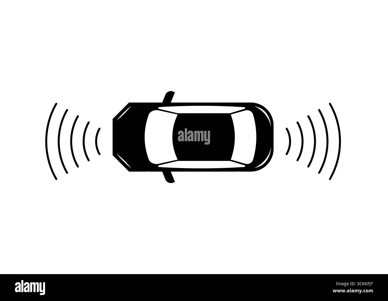 Smart Car with Remote Sensing and Sensor Parking System. Driverless or ...