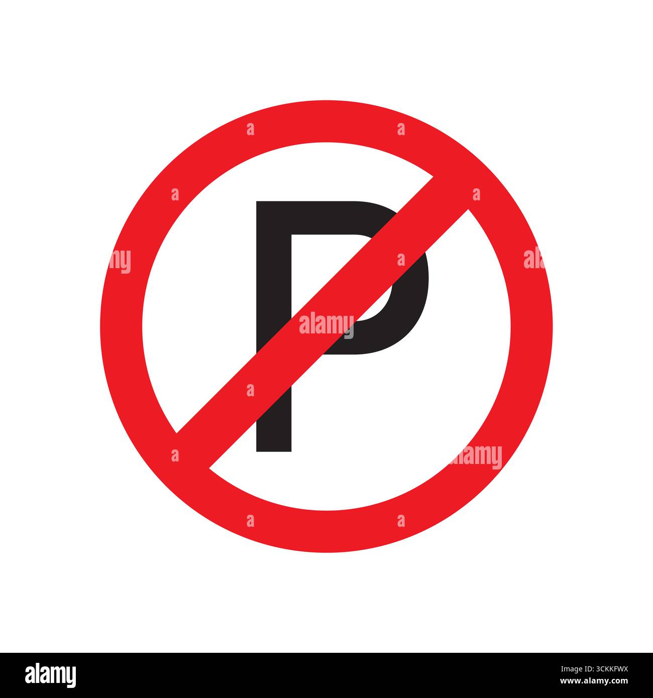 No Parking Sign. Vector Illustration Stock Vector Image & Art - Alamy