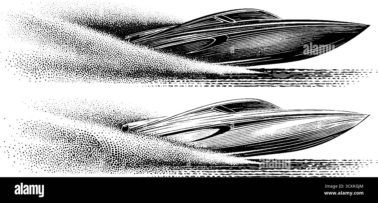 High speed at sea Stock Vector Images - Alamy