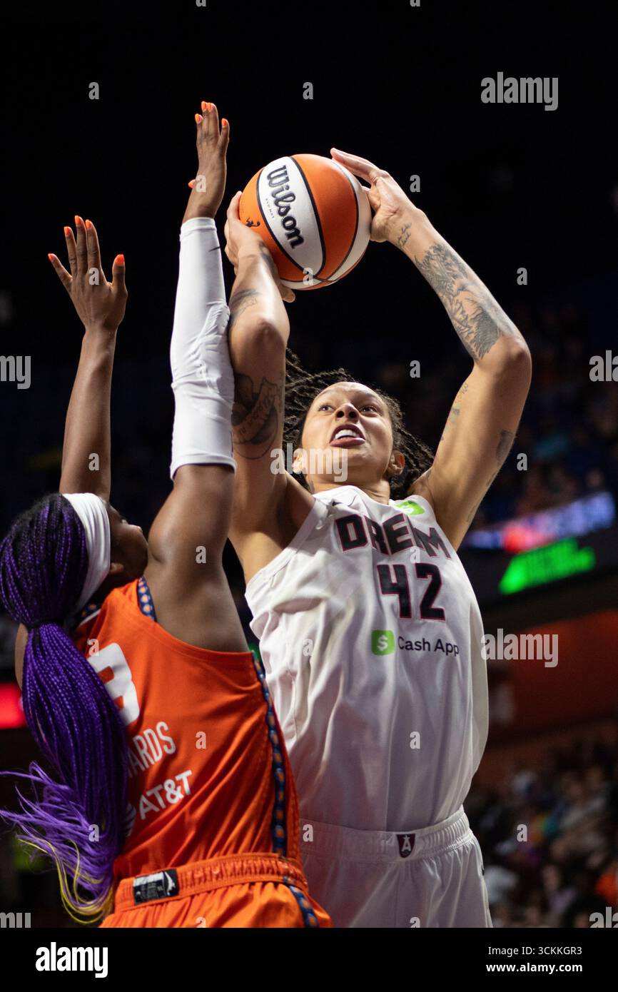 UNCASVILLE, CT - SEPTEMBER 10: Atlanta Dream center Brittney Griner (42 ...