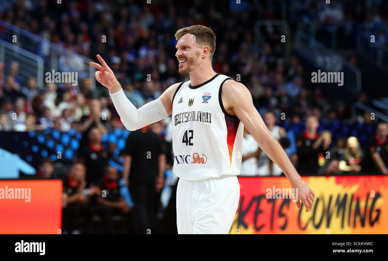 12 September 2025, Latvia, Riga: Basketball: European Championship ...