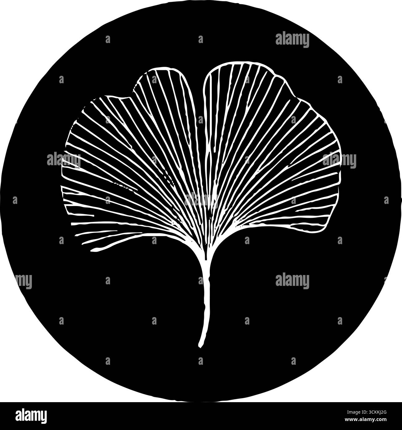Circular leaf logo organic Black and White Stock Photos & Images - Alamy