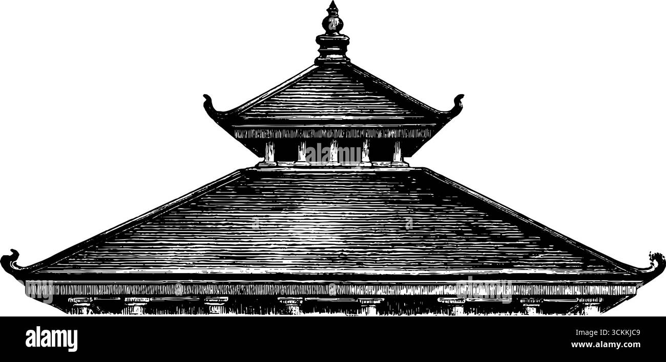 Magnificent wood roof Stock Vector Images - Alamy