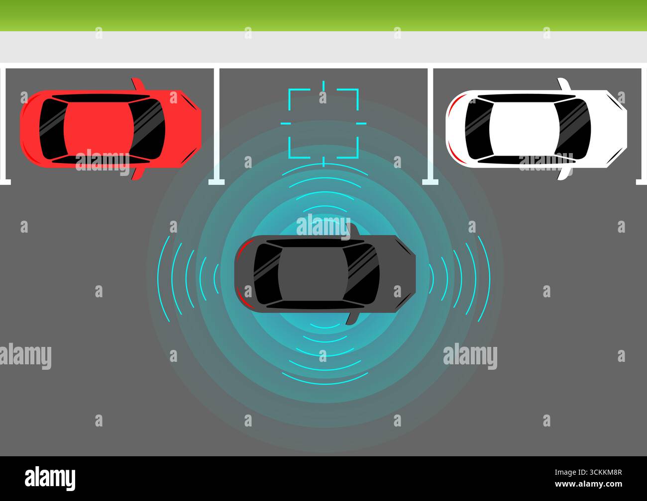 Smart Car with Remote Sensing and Sensor Parking System. Driverless or ...