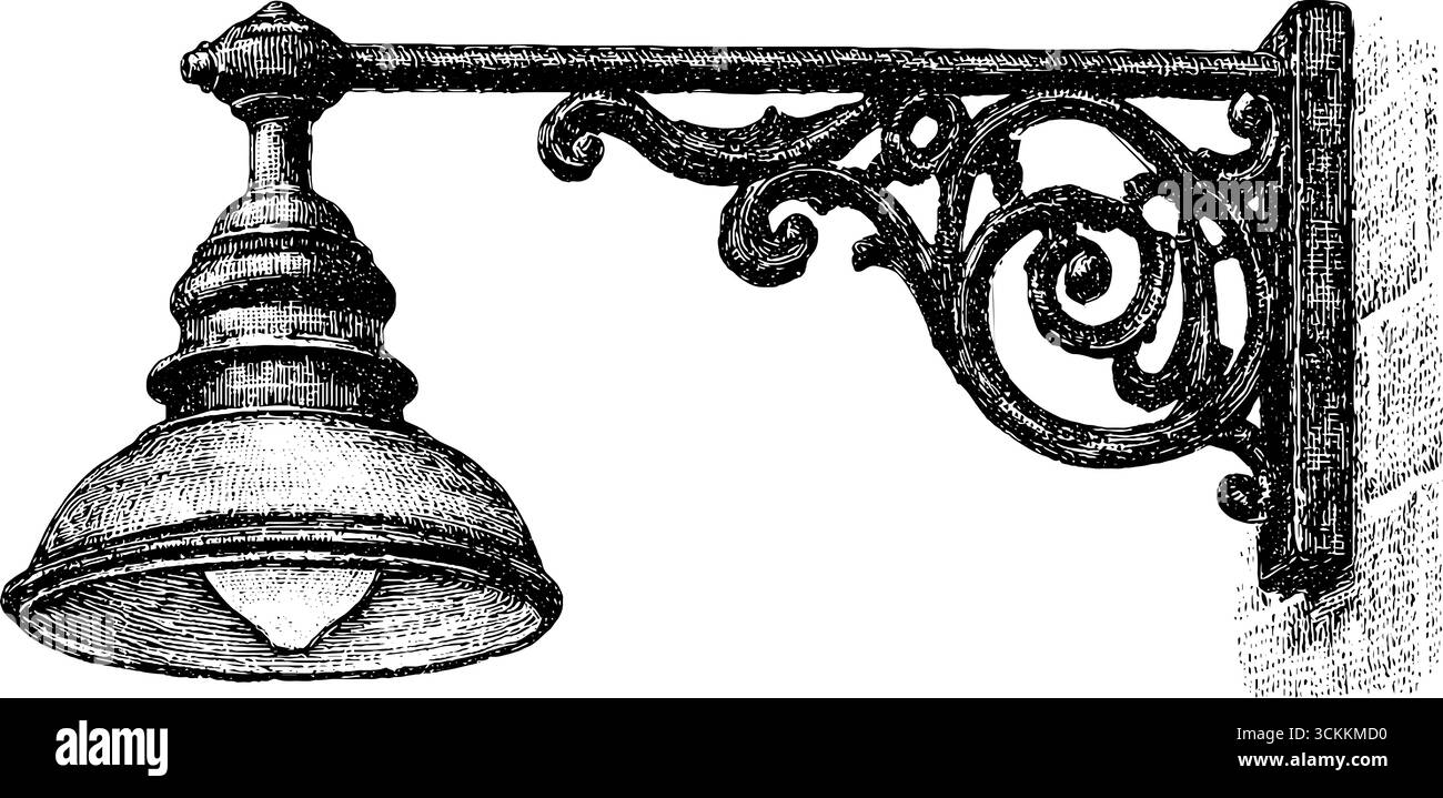Gas lamp lighting Stock Vector Images - Alamy