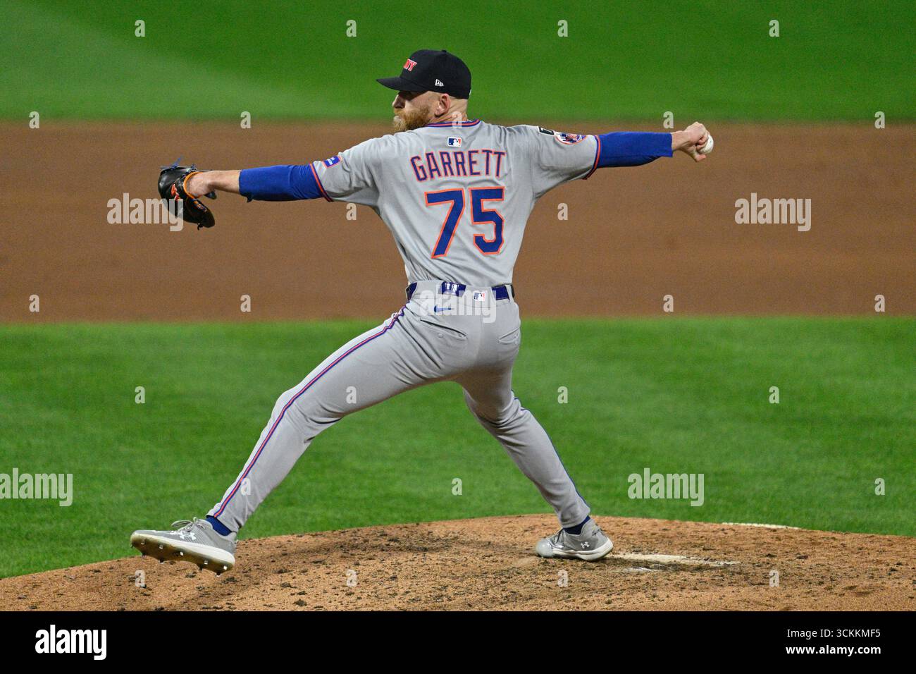 PHILADELPHIA, PA - SEPTEMBER 11: New York Mets pitcher Reed Garrett (75 ...