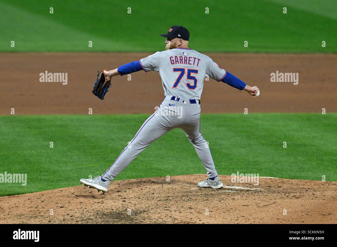 PHILADELPHIA, PA - SEPTEMBER 11: New York Mets pitcher Reed Garrett (75 ...