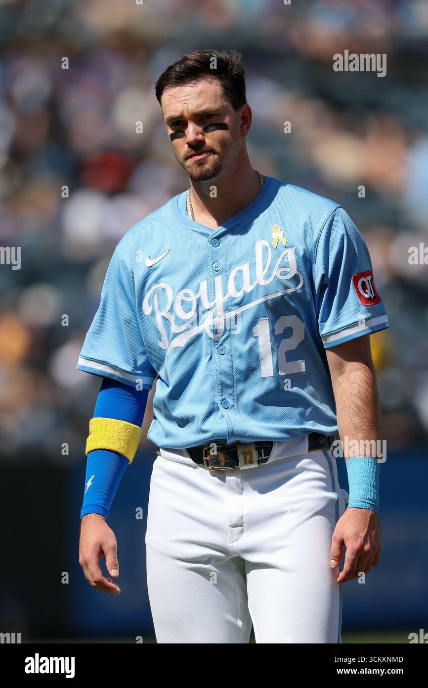 September 7 2025: Kansas City Royals third baseman Nick Loftin (12) is ...