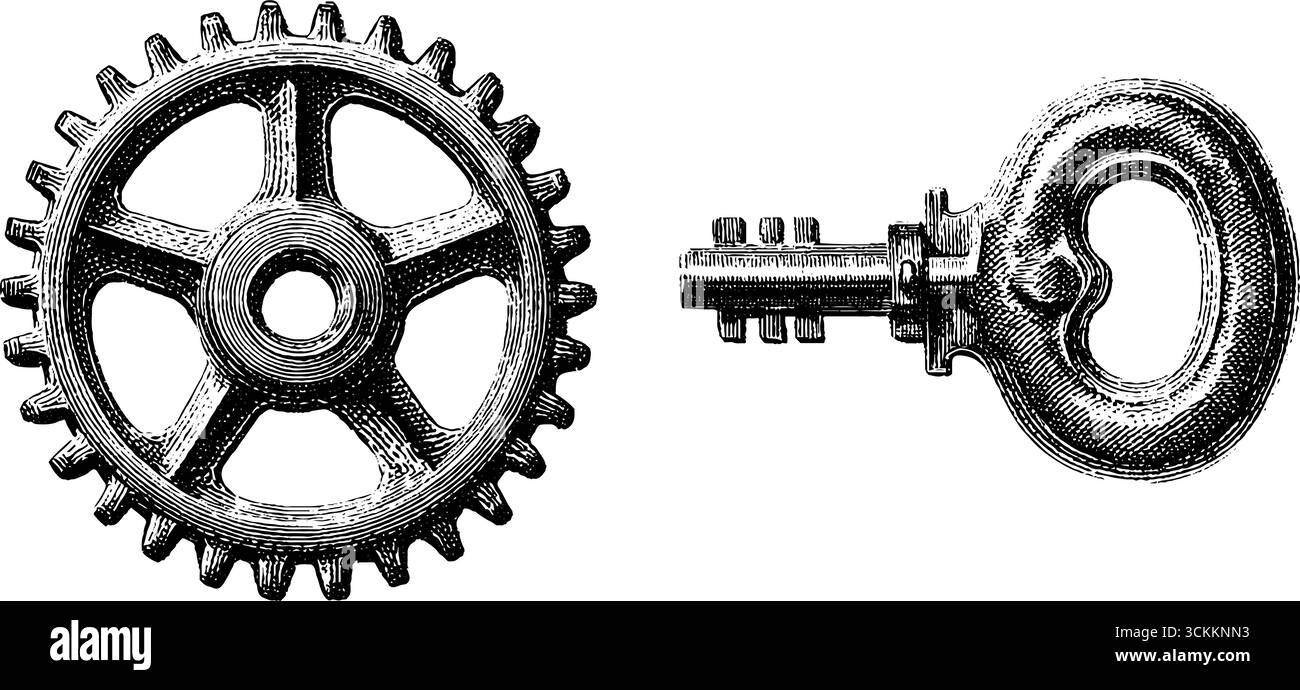 Detailed illustration intricate mechanical Stock Vector Images - Alamy