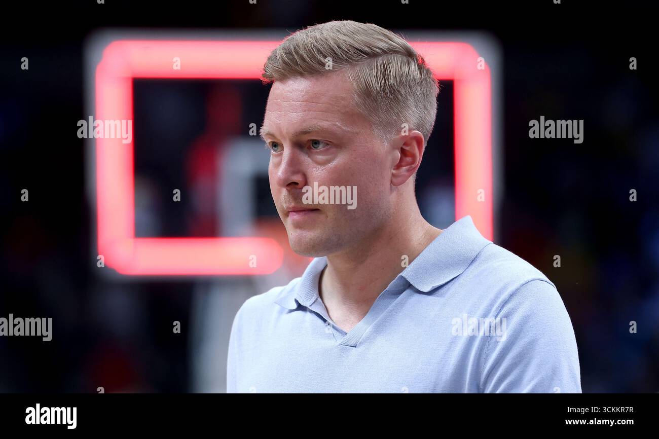 Finland's head coach Lassi Tuovi during FIBA Eurobasket 2025 semi-final ...