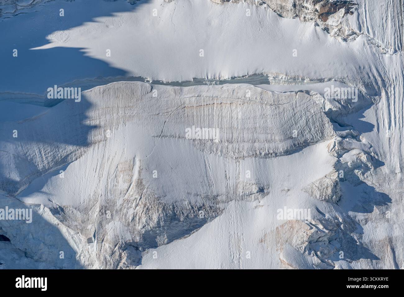 Intricate patterns of ice and rock are showcased in this stunning ...