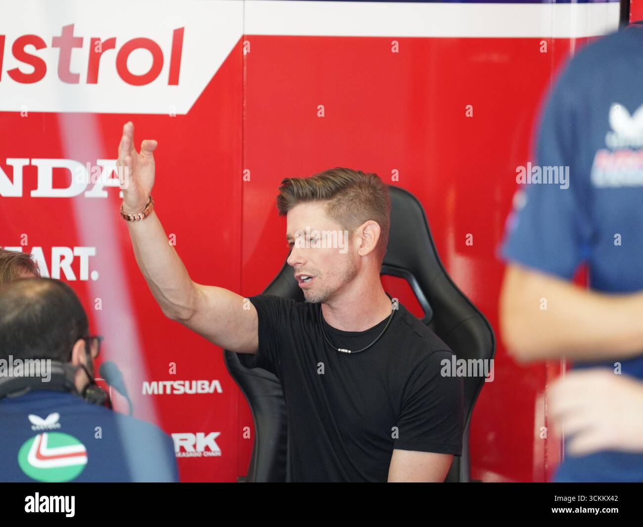Casey Stoner during the Free Practice sessions of the MotoGP Red Bull ...