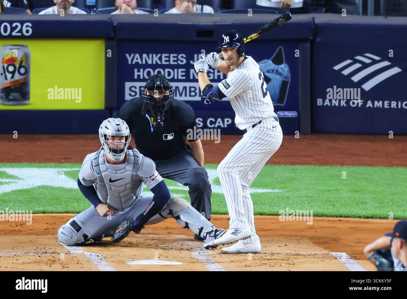 BRONX, NY - SEPTEMBER 11: Austin Slater #29 of the New York Yankees at ...