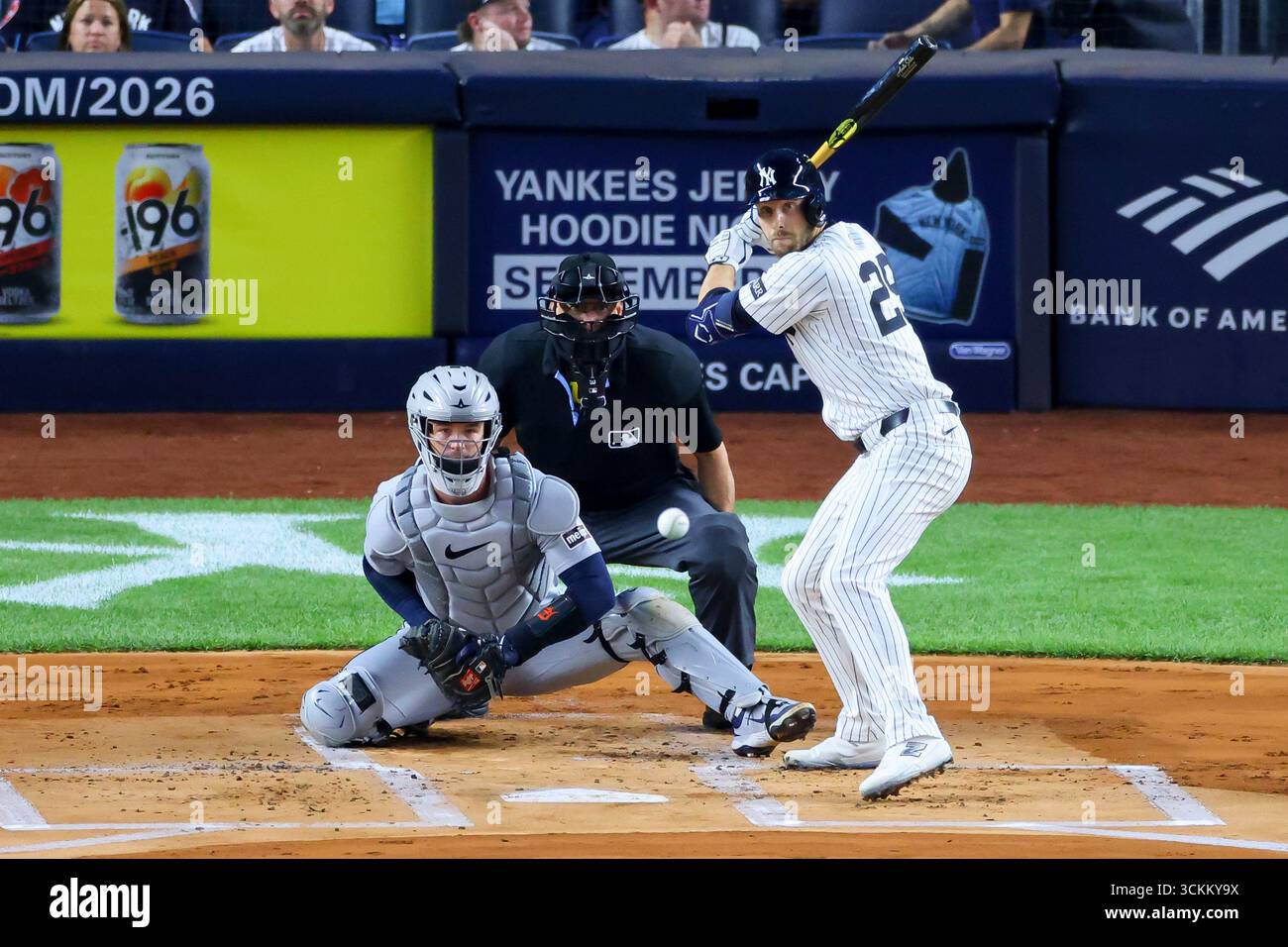 BRONX, NY - SEPTEMBER 11: Austin Slater #29 of the New York Yankees at ...